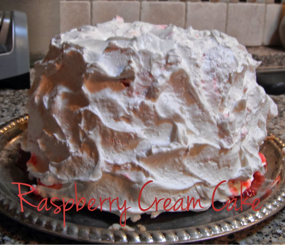 Easy Raspberry Cream Cake
