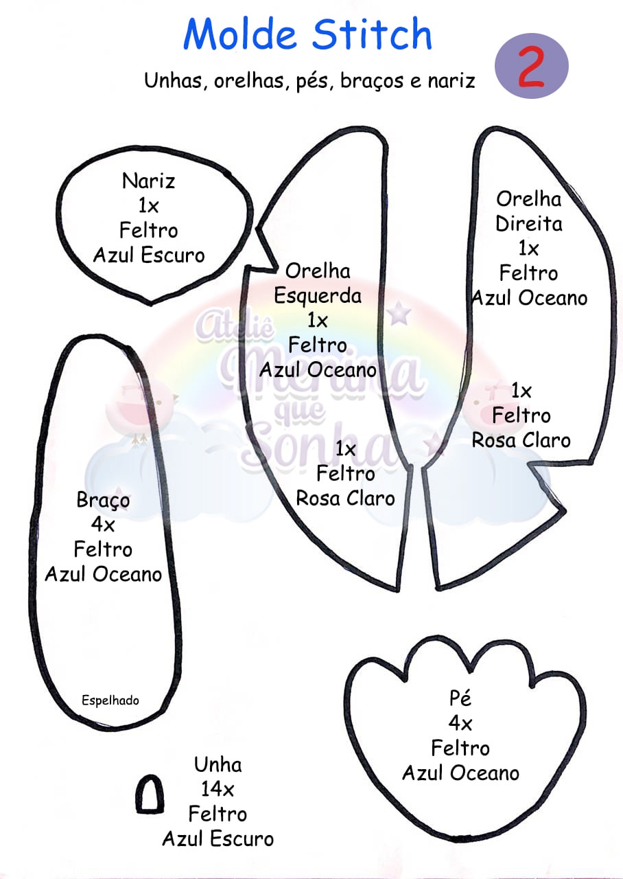 Eu Amo Artesanato: Stich da Turma de Stitch de Lilo & Stitch A Série da ...