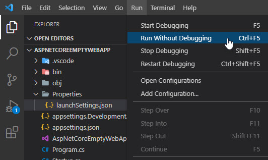 Create ASP.NET Core Web Application with Visual Studio Code ~ IT ...