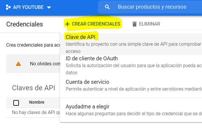 Como crear una API para YOUTUBE - PLUGINSXBMC Como crear una API para YOUTUBE - PLUGINSXBMC