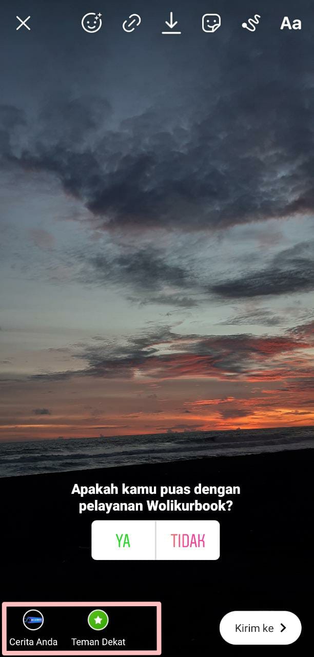 Kuis di Instagram - SINAUSE.ID