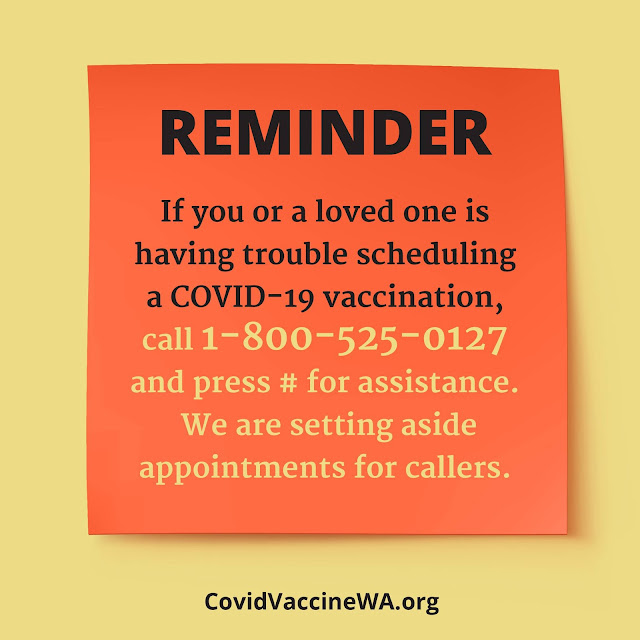 Shoreline Area News: Worth a try: DOH phone number for vaccine appointments