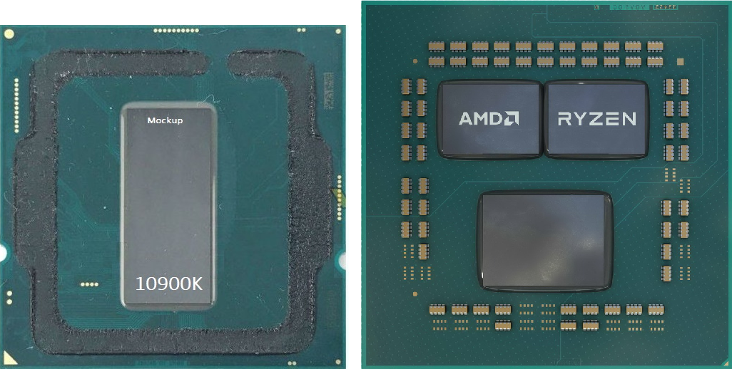 工学系窓使いの雑記: Intel Comet LakeとAMD Zen3のダイ比較