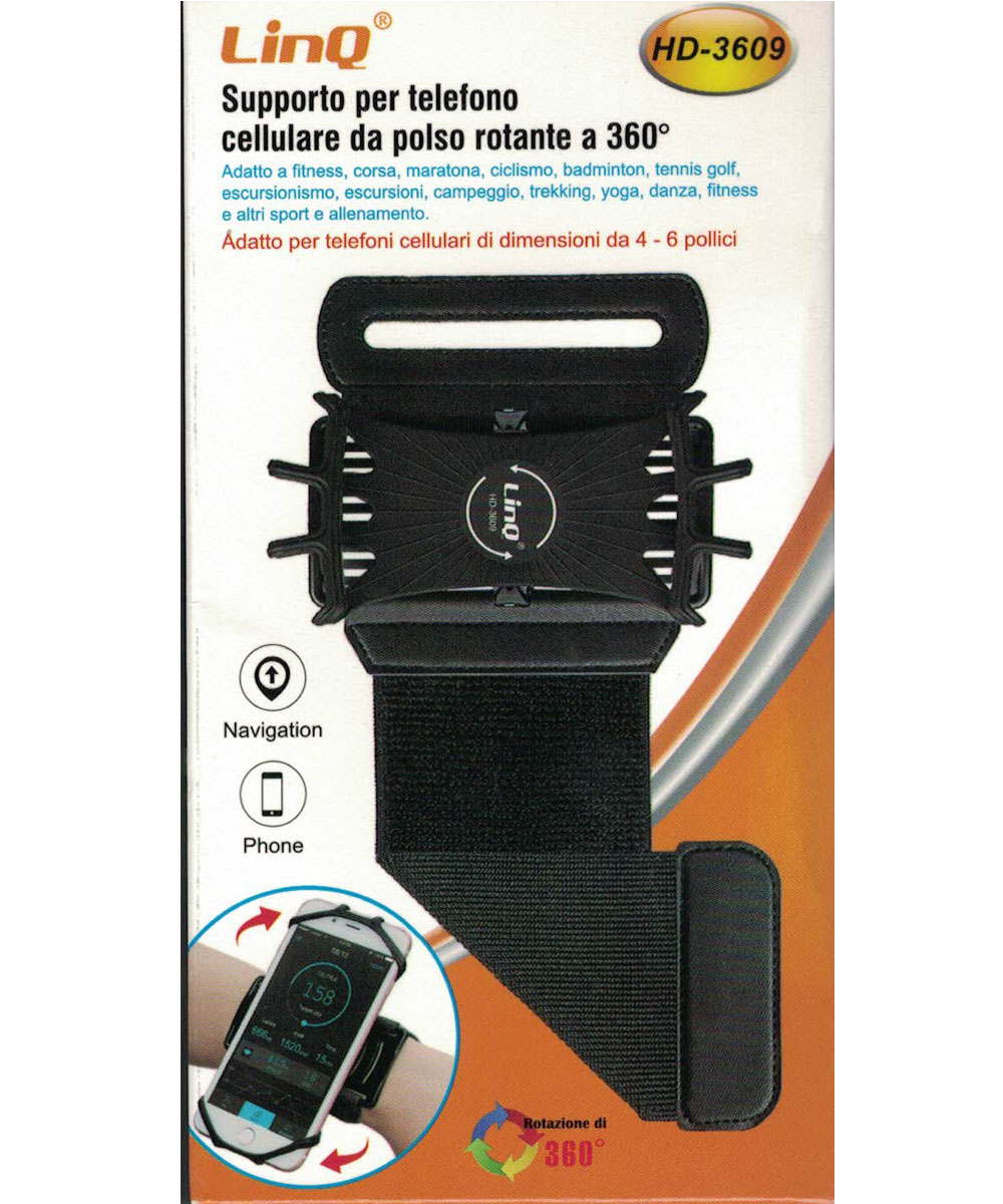 LINQ HD-3609 SUPPORTO CELLULARE SMARTPHONE DA POLSO FASCIA SPORT ...