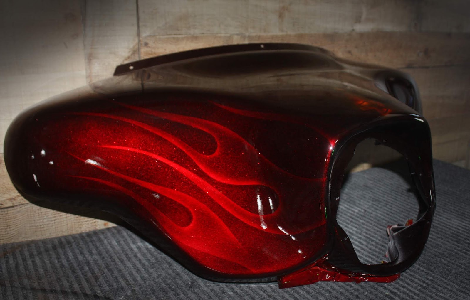 Online Motorcycle Paint Shop: midnight candy metallic red with classic ...