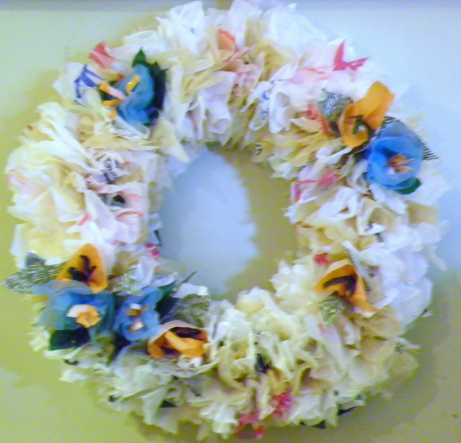 Artful Express Creative Life: Spring Wreath fashioned from Recycled ...