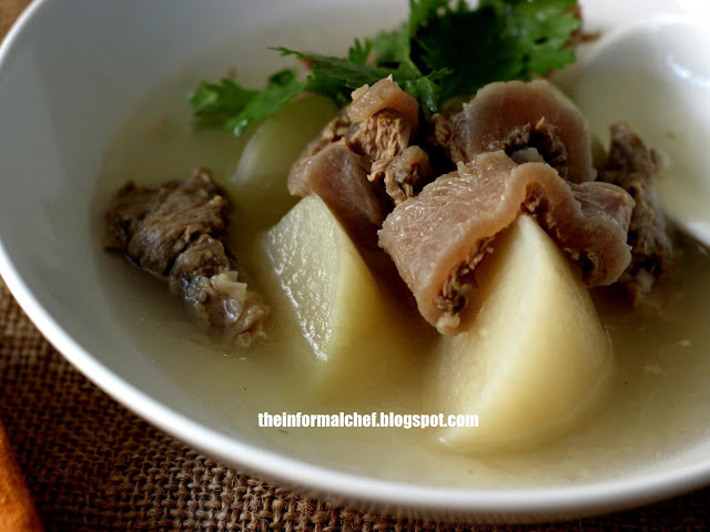 The Informal Chef: Beef sinew and daikon soup (presure cooker method ...