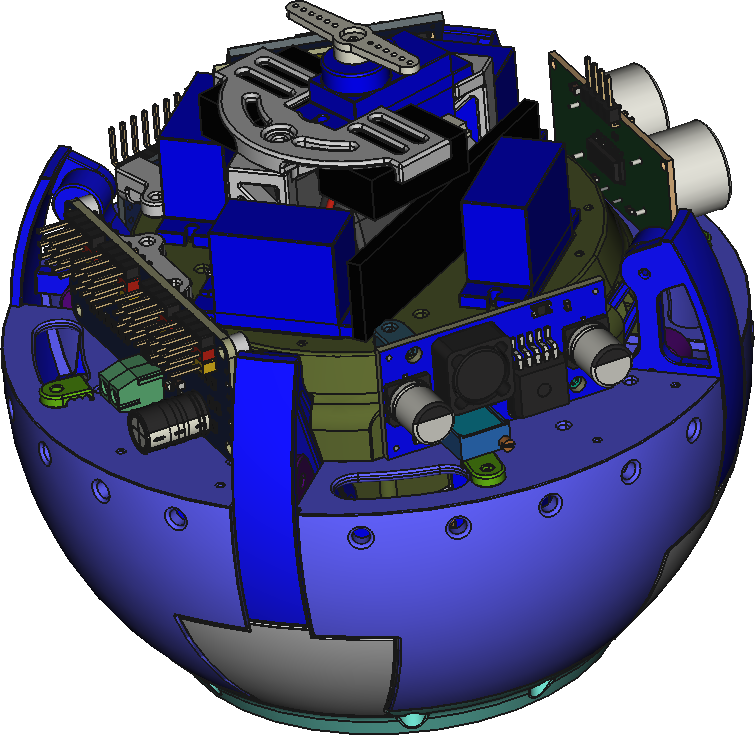 Tim's Blog Place: Spherical Quadruped Robot