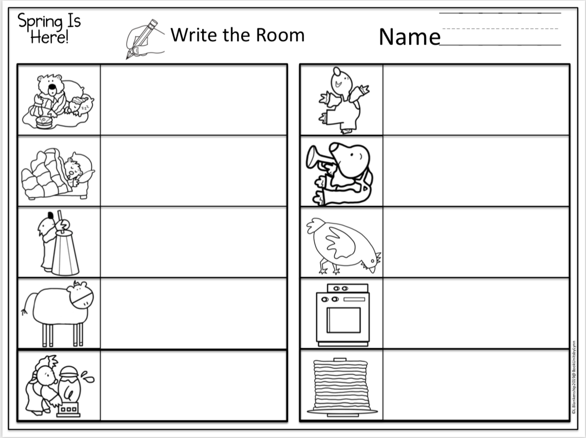 SPRING IS HERE WRITE THE ROOM ~ Book Units by Lynn