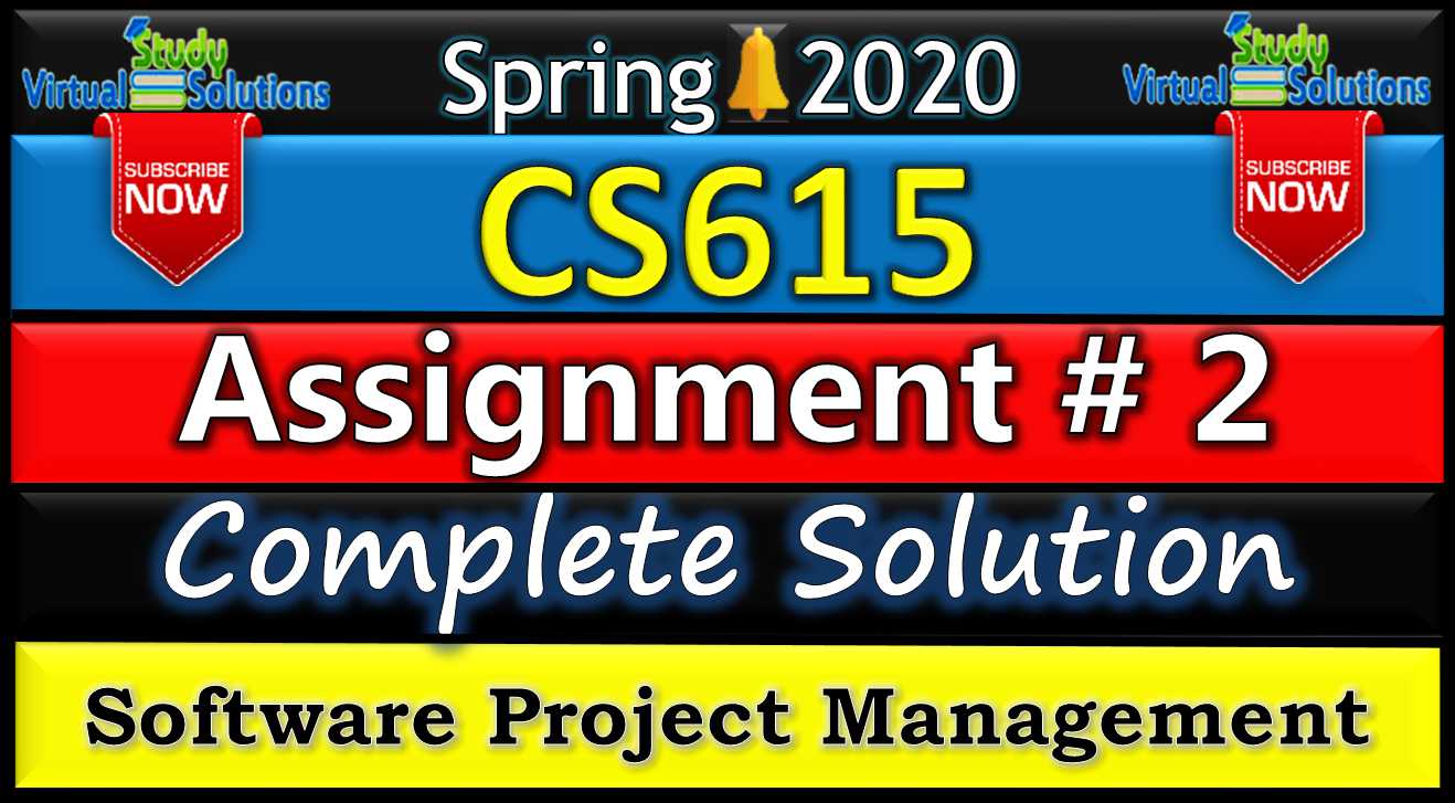 CS615 Assignment 2 Solution 2020 | Spring 2020 | Virtual Study Solutions