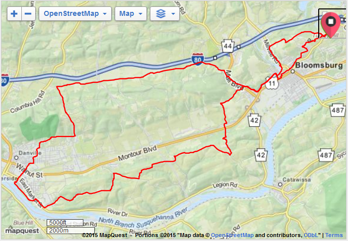 Biking in Northeast Pennsylvania: July 2015