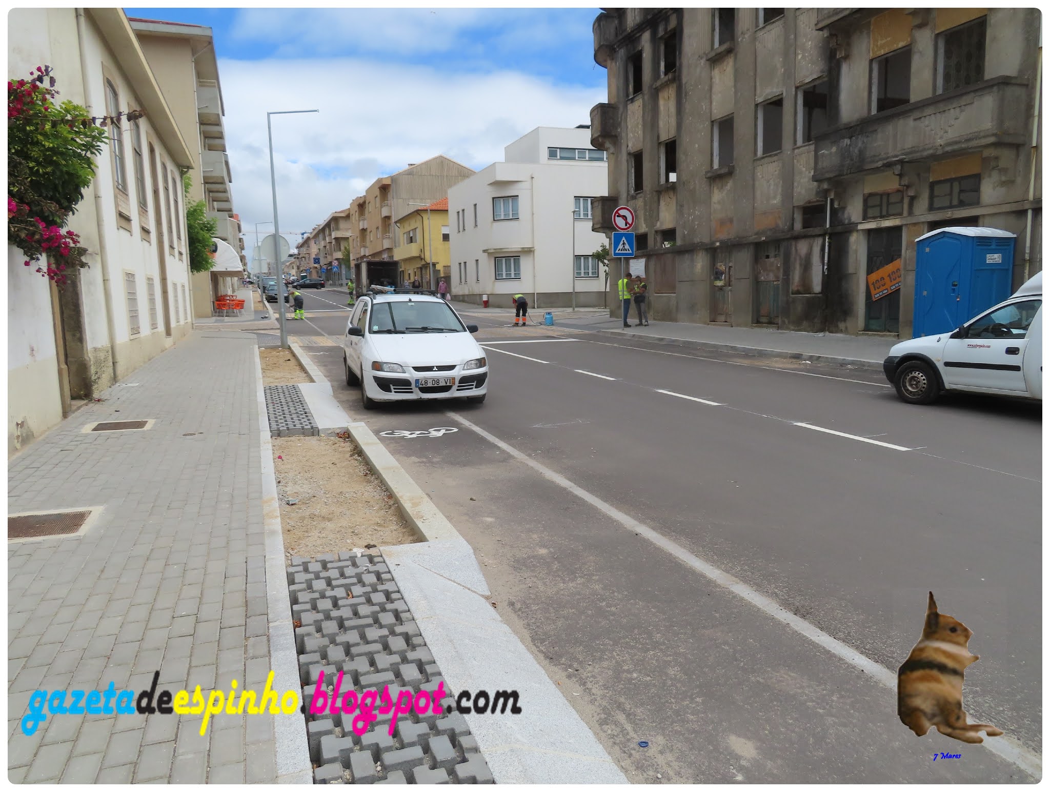 Gazeta de Espinho: Marcações rodoviária na nova Rua 33