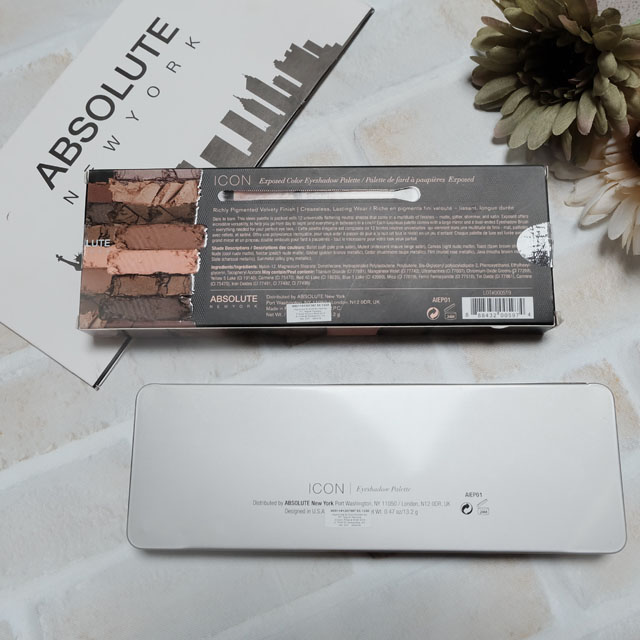 ICON by ABSOLUTE NEW YORK Eyeshadow Palette (Exposed Color) — APRIJANTI