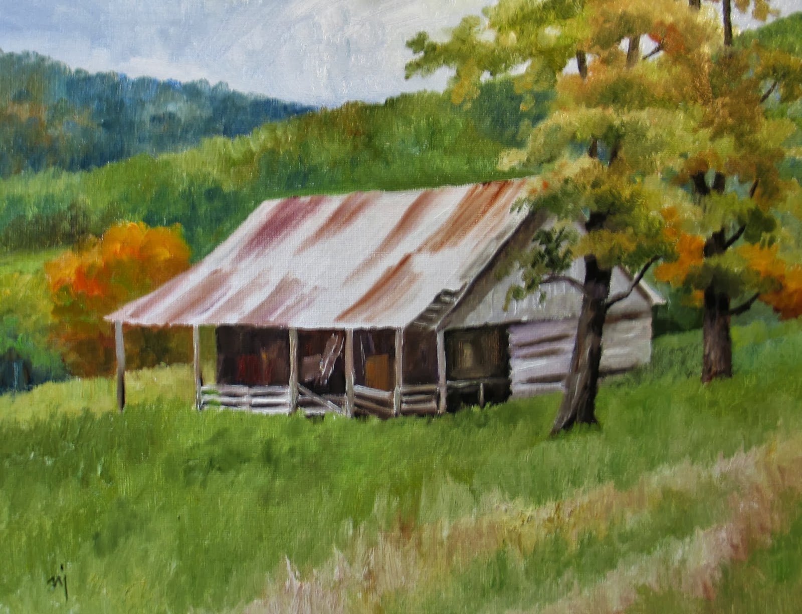 Nel's Everyday Painting: Clutter Barn 3 - SOLD