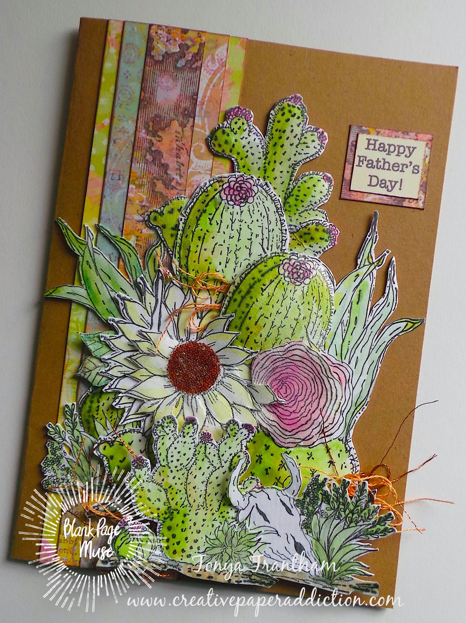 Blank Page Muse: Happy Father's Day Cactus Card