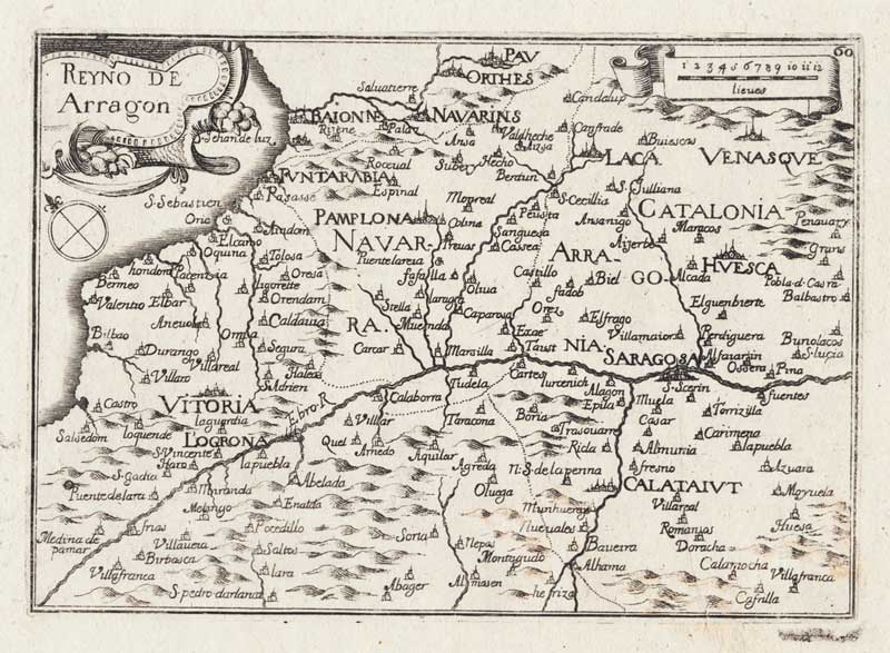 PLANOS Y MAPAS DE ARAGON: 1633 | REYNO DE ARRAGON | TASSIN, Christophe