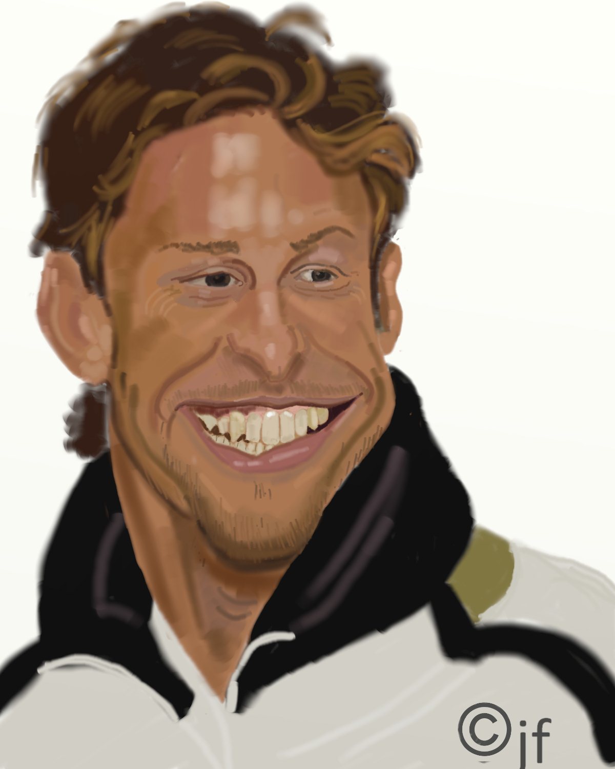 The Art of John Fisher: Jenson Button