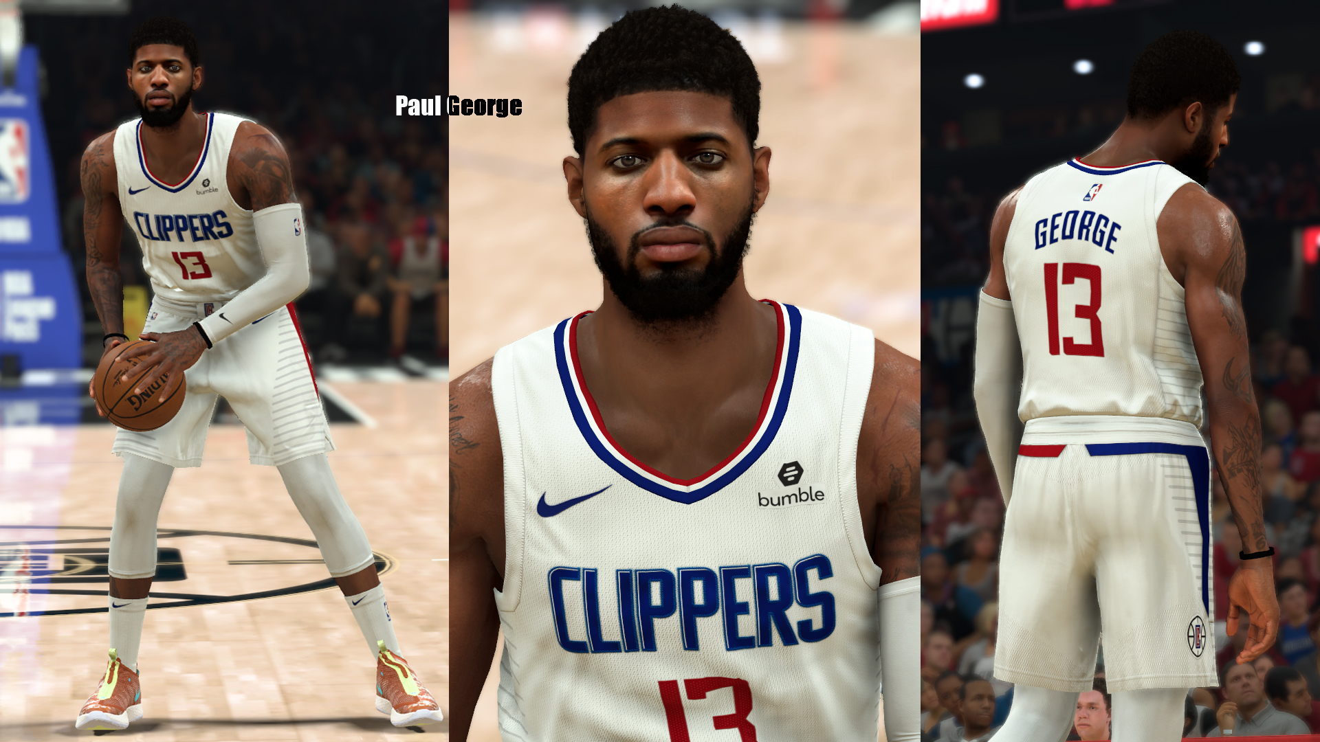 Paul George Cyberface and Body Model By yangfugui [FOR 2K21]