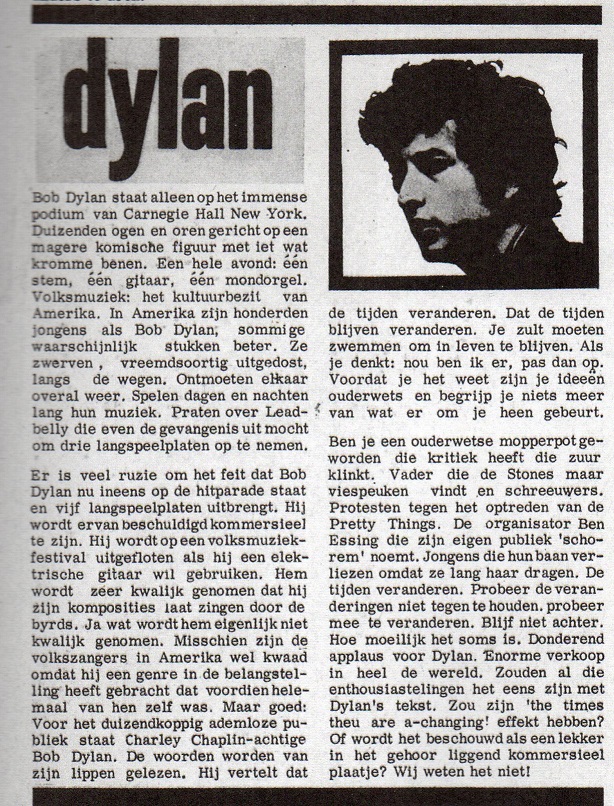 Bob Dylan in (het) Nederland(s): Vijftig jaar Hitweek
