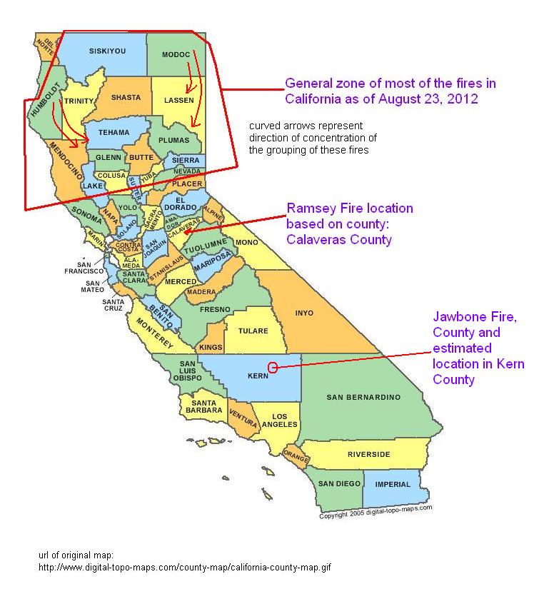 Envirocomputer Blog. Technology. Policy.: California Wildfires August ...