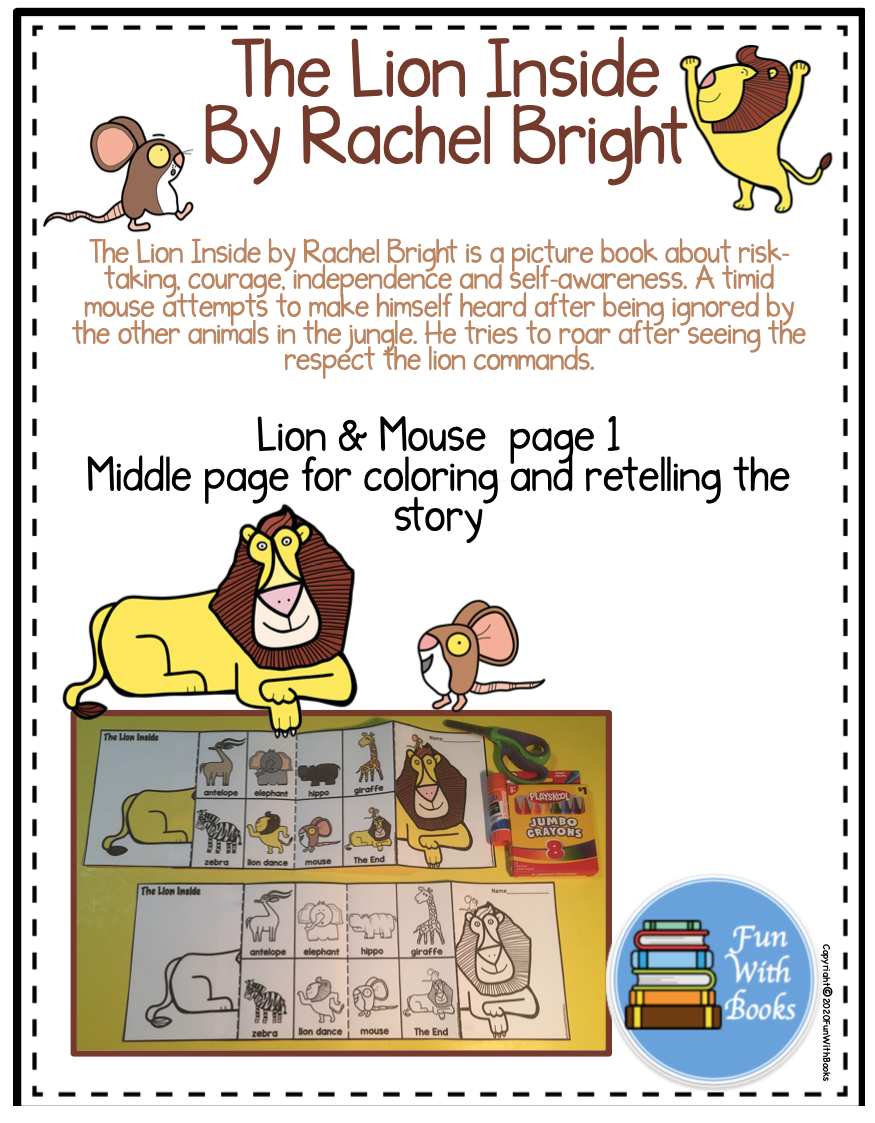 THE LION INSIDE BOOK UNIT & CRAFT ~ Book Units by Lynn