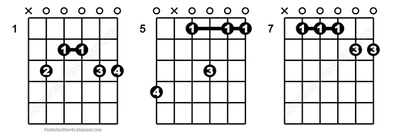 Pop Guitar Chords 流行音乐 吉他谱: Advanced Chords and Variations
