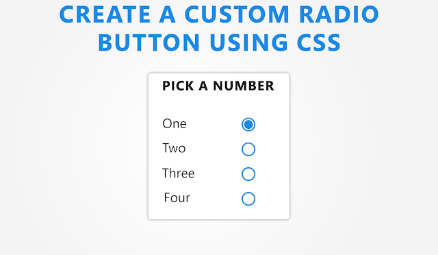 How To Make A Custom Radio Button Using Only Css Doctorcode