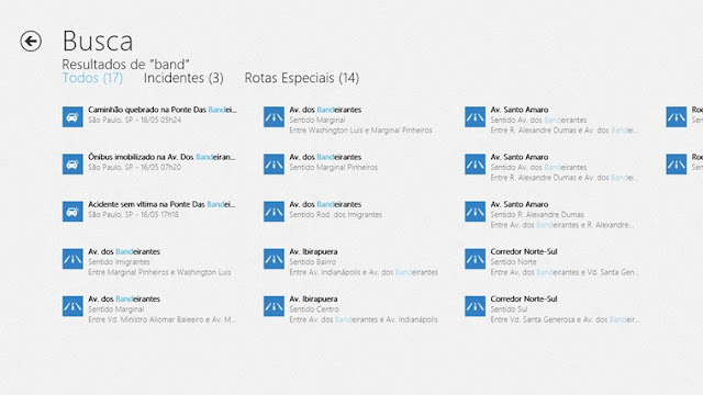 Maplink Transito Agora - Acompanhe o trânsito em tempo real (Windows 8 ...