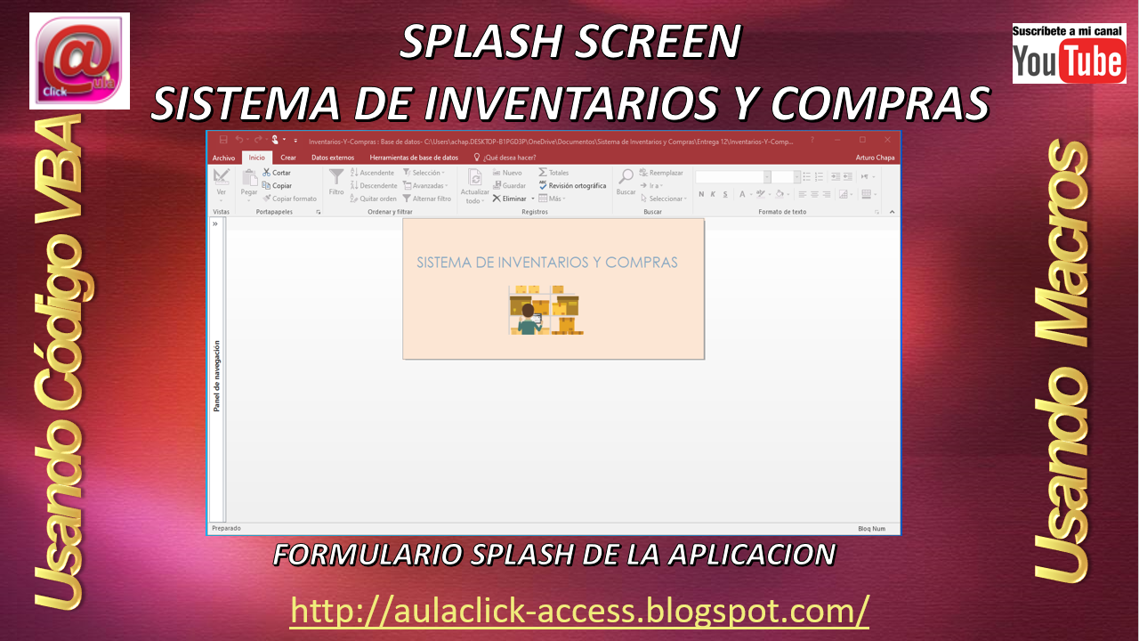 Blog y Foro de Access: SPLASH SCREEN SISTEMA DE INVENTARIOS Y COMPRAS ...
