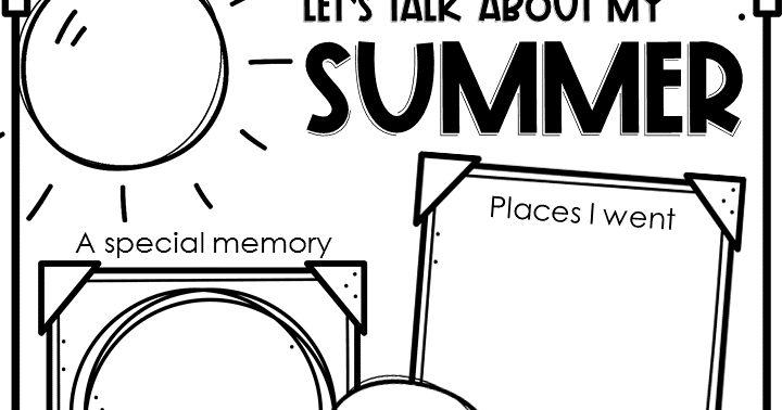 Back to School Freebie: All About My Summer | Mrs. Bremer's Class