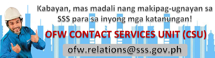 List of SSS Contact numbers for OFW's abroad