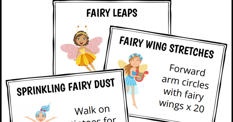 Fairy Themed Brain Break Cards | And Next Comes L - Hyperlexia Resources