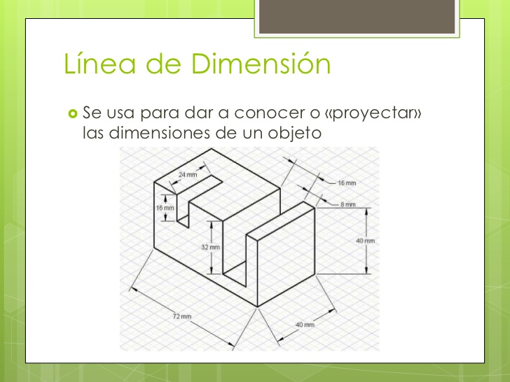 dibujo tecnico: lineas en el dibujo tecnico