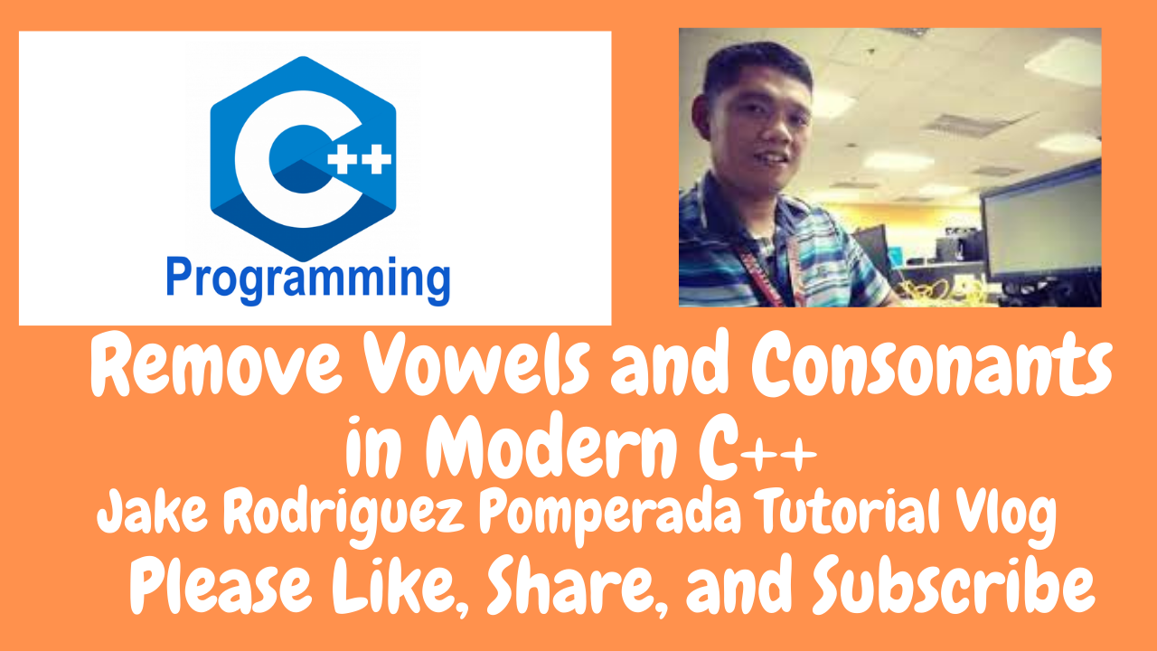 Free Programming Source Codes and Computer Programming Tutorials: Remove Vowels and Consonants ...
