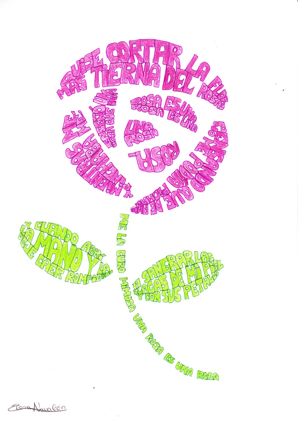 tusdibujosiloe: Caligramas 4º