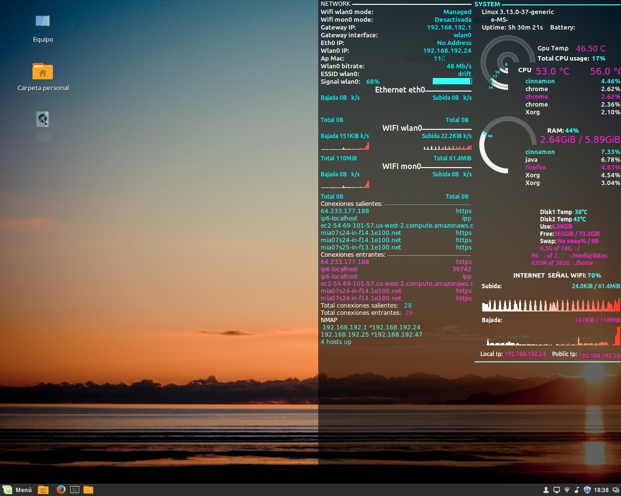 Cirel Ramos: conky manager modificado