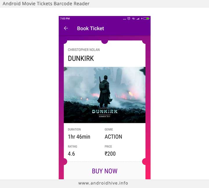 Android Barcode / QR Code Scanner using Google Mobile Vision – Building Movie Tickets App - IMU ...