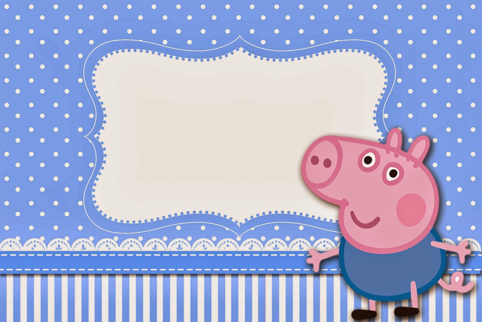 George Pig Free Printable Invitations. - Oh My Fiesta! in english