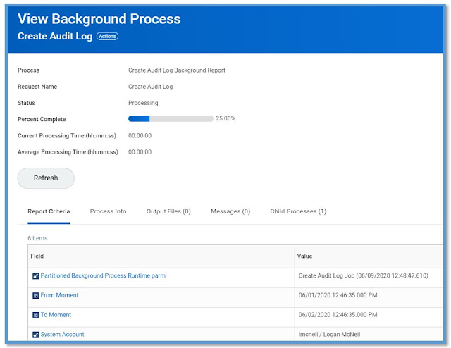 Love Workday - Learn Workday: Security: Create Audit Log - Report