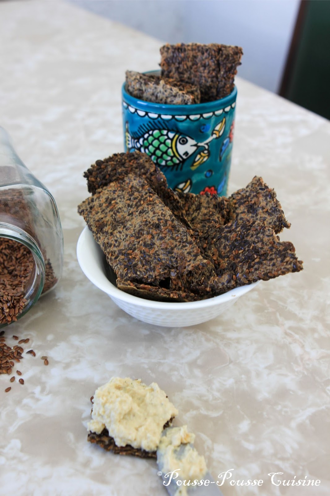 Pousse-Pousse Cuisine: Crackers 100% graines