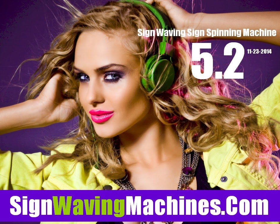 Sign Waving Sign Spinning Machine Robot Spinners Advertising Signs ...