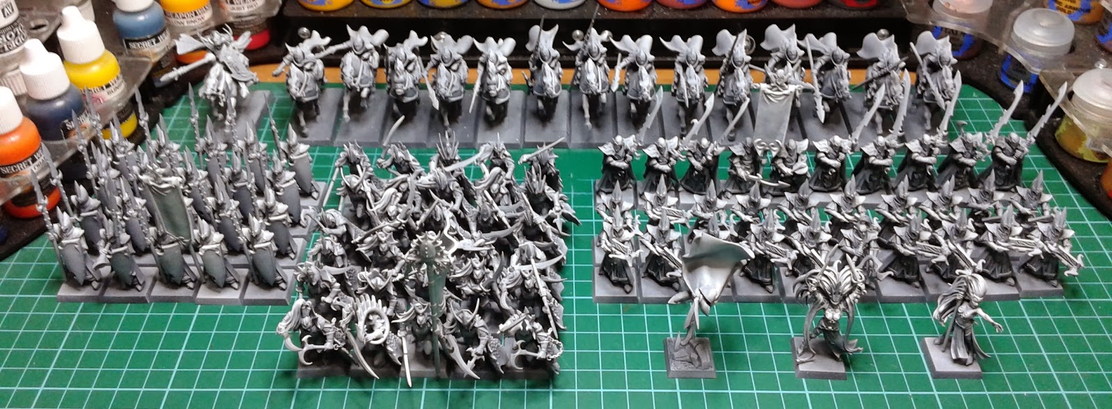 Plastic Krak: First batch of Dark Elves ready for paint...