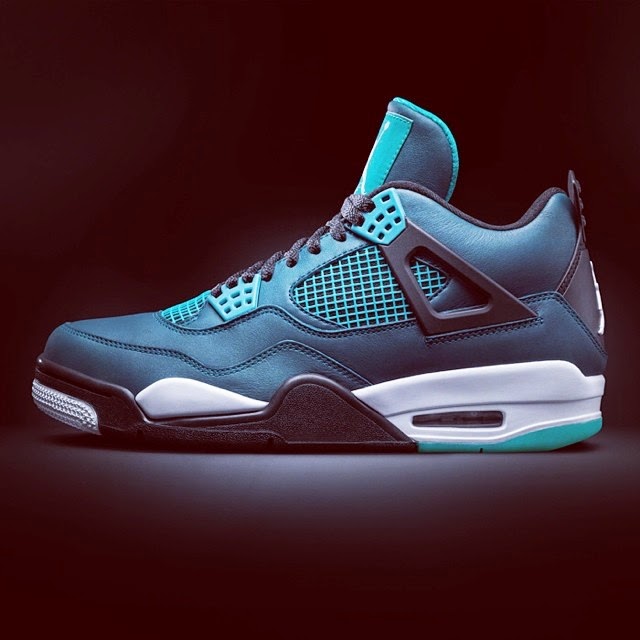 ☆SNEAKERQUEEN☆: Nike Air Jordan IV Remastered Teal & Oreo