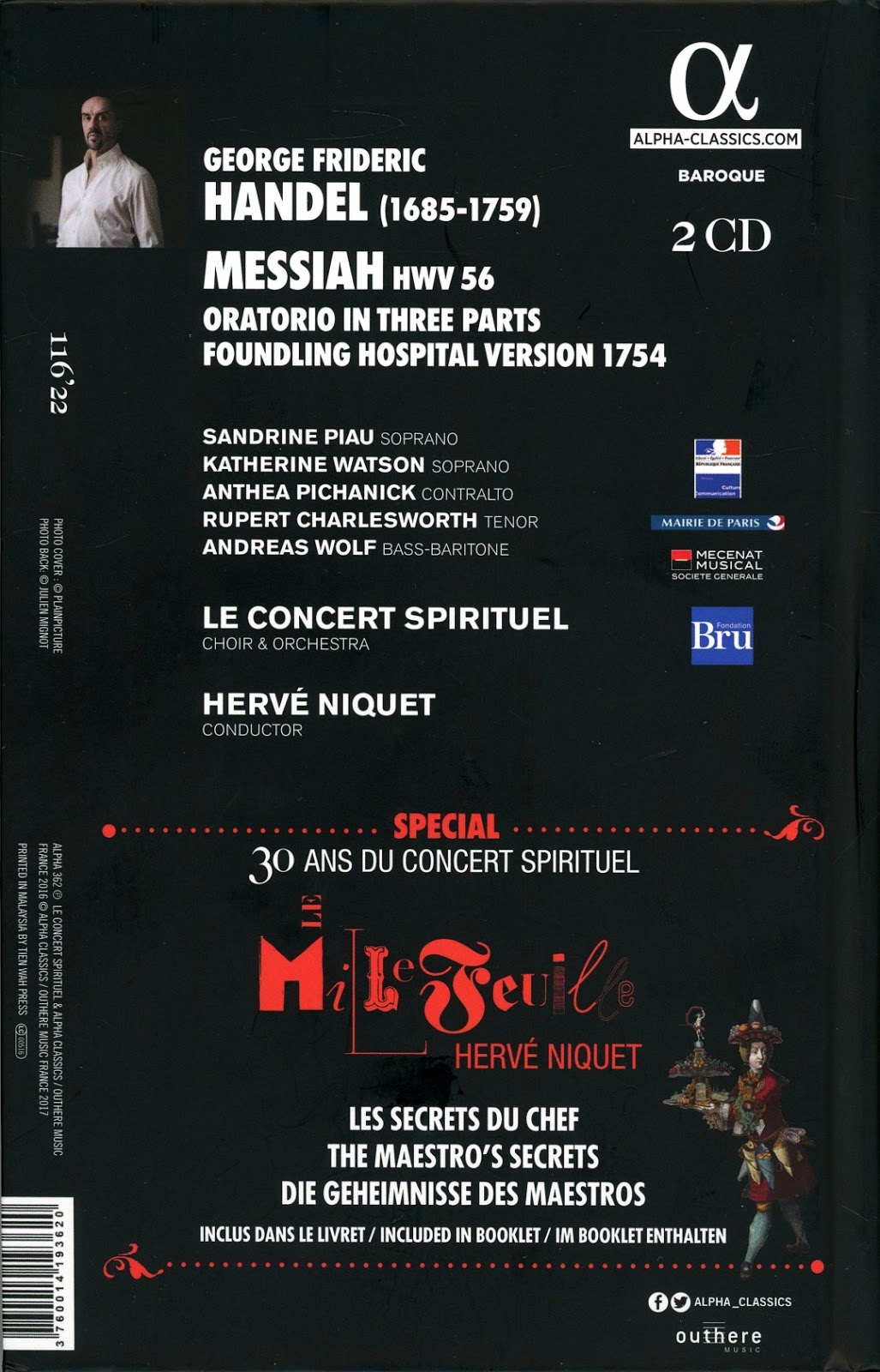 makdelart - classique: Handel - Messiah 1754 (Herve Niquet) [2CD]