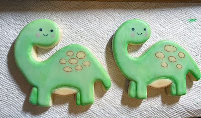 The Bake More: Baby Brontosaurus Shower Cake