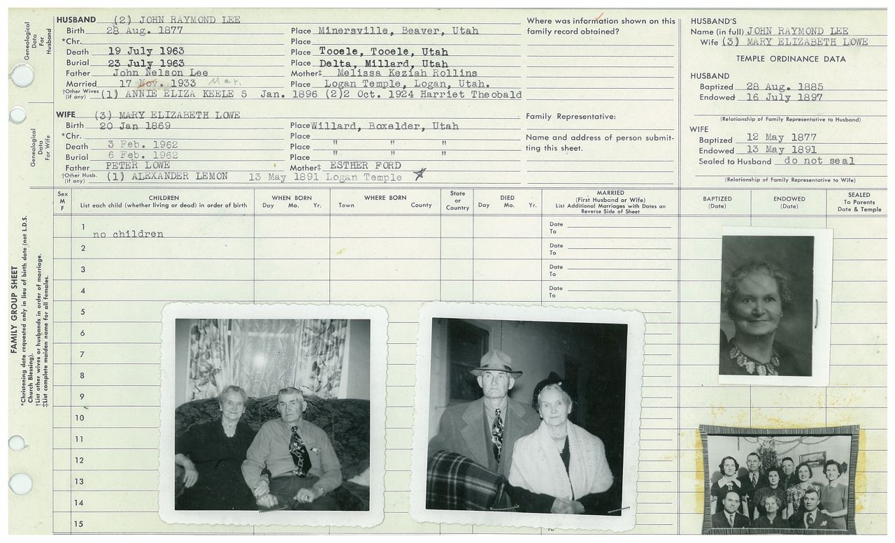 John Raymond Lee and Annie Eliza Keele Family History: John Raymond Lee ...