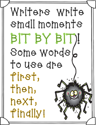 First Grade Wow: Spider Writing