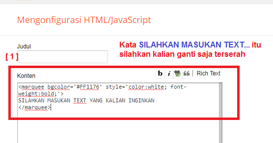 Kode Html Tulisan Berjalan Dan Berkedip - Seputar Jalan