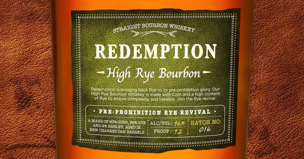 Redemption High Rye Bourbon Review & Tasting Notes