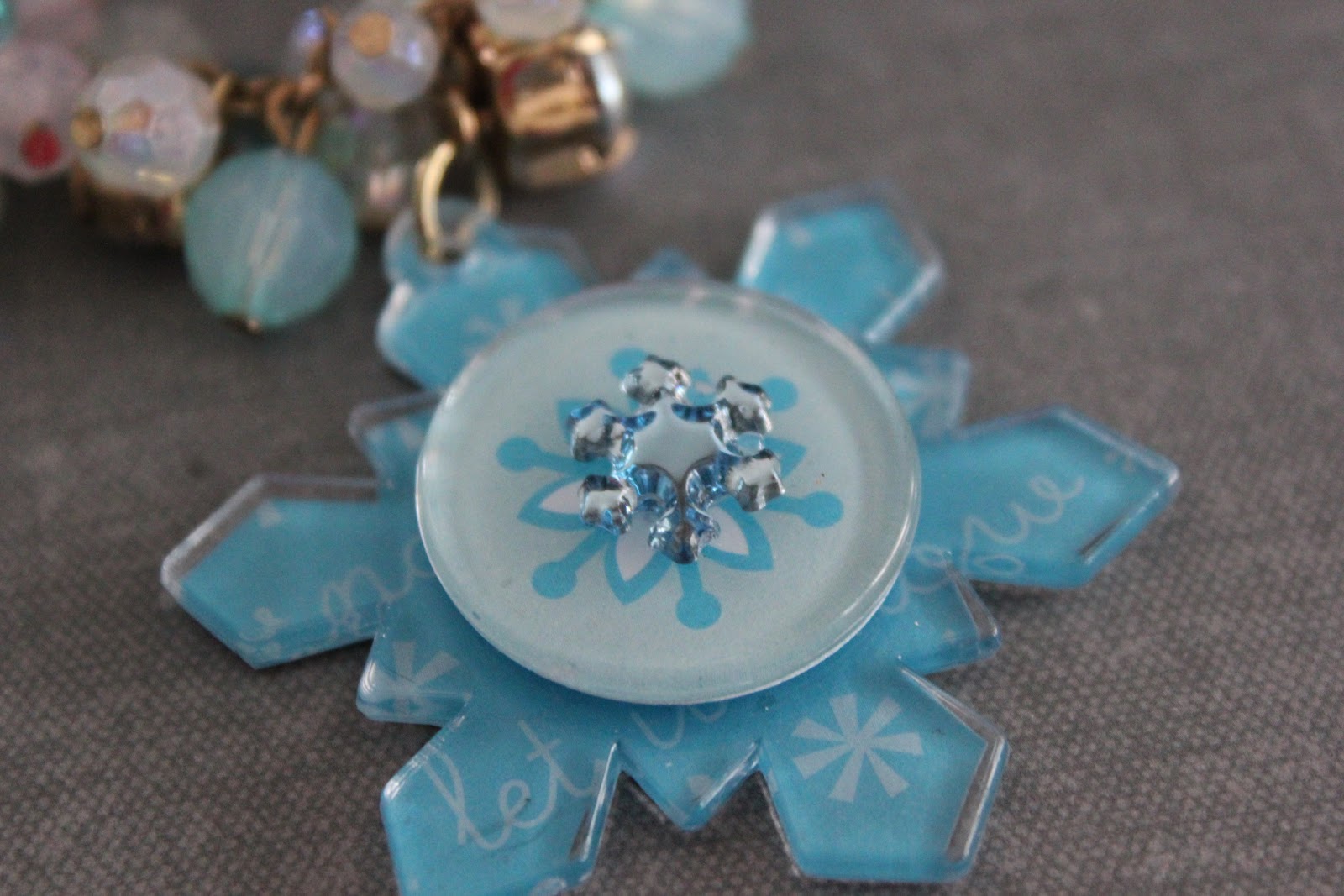 Cathie Filian: DIY Snowflake Pendant Necklace with Mod Podge